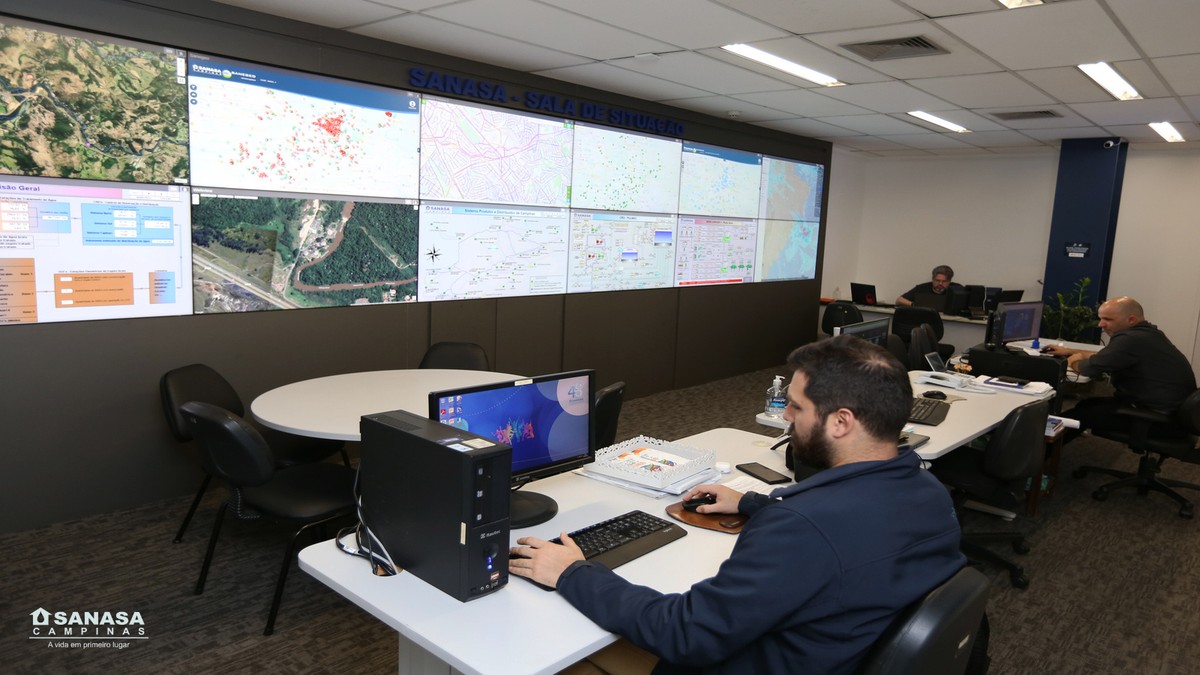 Tecnologia de monitoramento em tempo real, SANASA apresenta sua Sala de ...