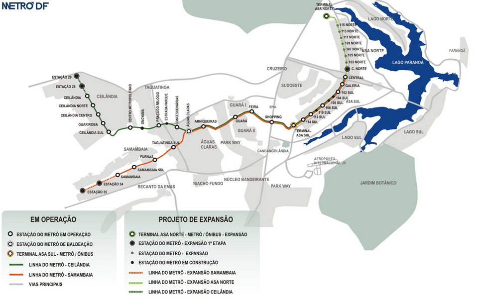 Metrô do DF volta a funcionar após mais de 5 horas de serviço ...