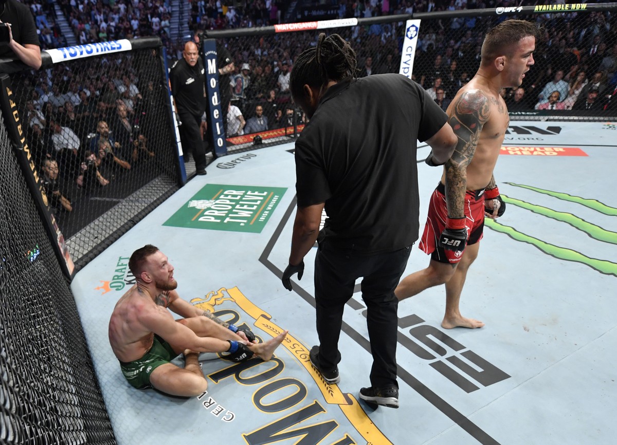 UFC 264: Fratura na perna rende a McGregor suspensão médica até 2022 ...
