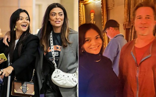 Juliana Paes se choca com foto da irmã ao lado de Brad Pitt: "Zerou ...