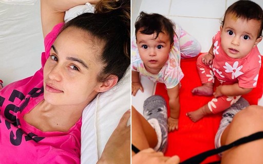 Nanda Costa mostra momento inusitado com as filhas gêmeas: "Quem vê ...