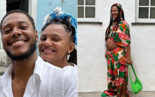 Grávida do primeiro filho, Jéssica Ellen mostra barrigão na Bahia com ...