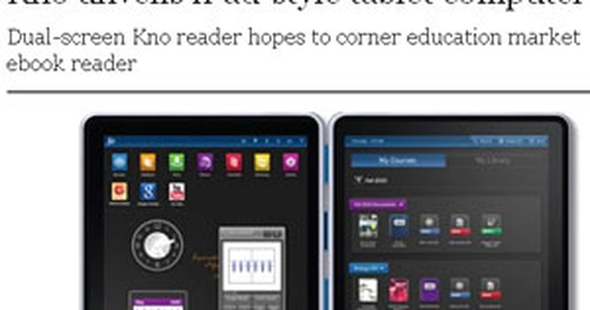 G1 - Kno lança tablets similares ao iPad voltados para estudantes ...