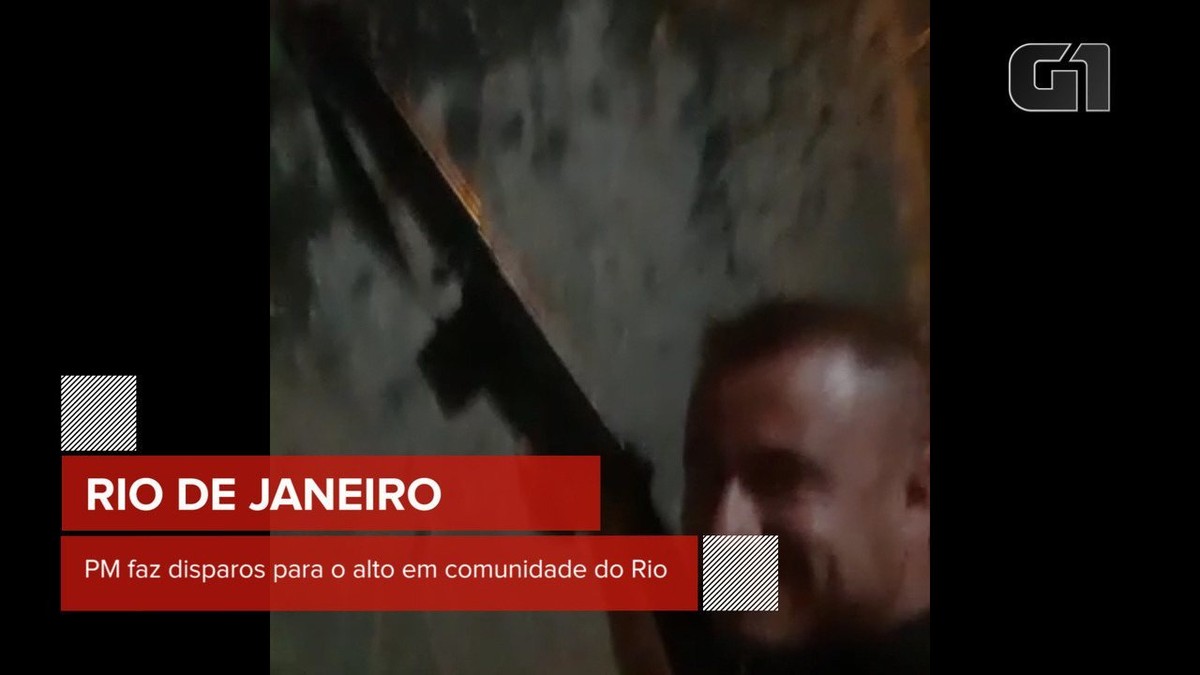 Imagens mostram PM realizando disparos de fuzil para o alto em ...