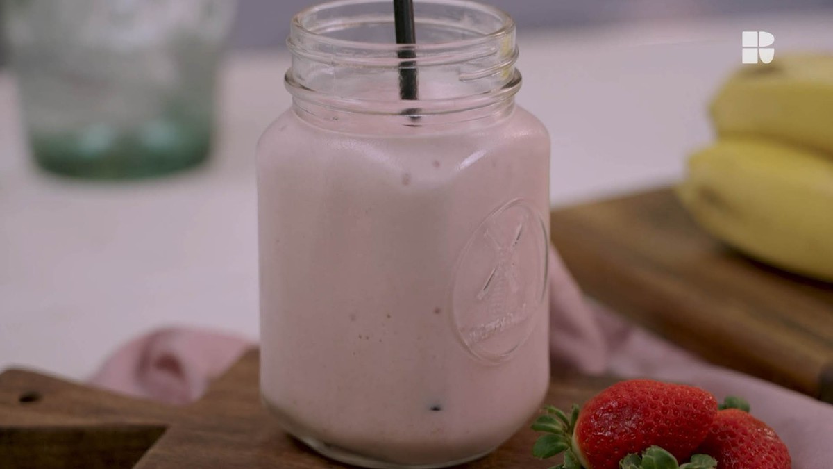 Smoothie de morango e banana | Drinks e Bebidas | Receitas