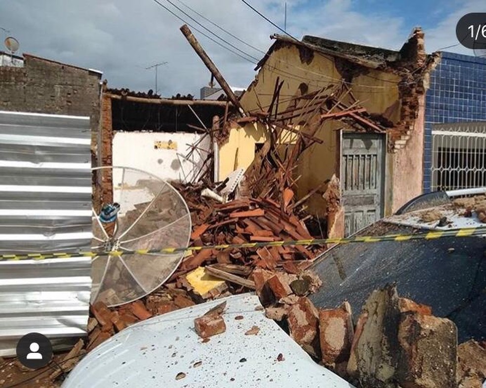 Fortes Chuvas Causam Desabamento De Casa Em Sousa No Sertão Da Paraíba