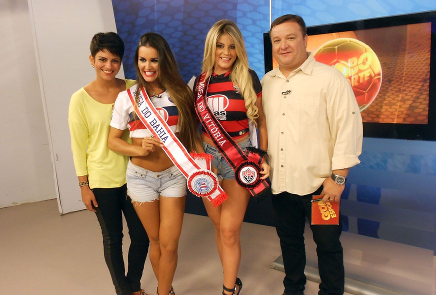 Fotos Musas De Bahia E Vitória Recebam Faixas No Globo Esporte Bahia