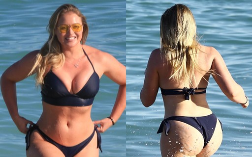 Top plus size mostra curvas em dia de praia em Miami - Quem | QUEM News