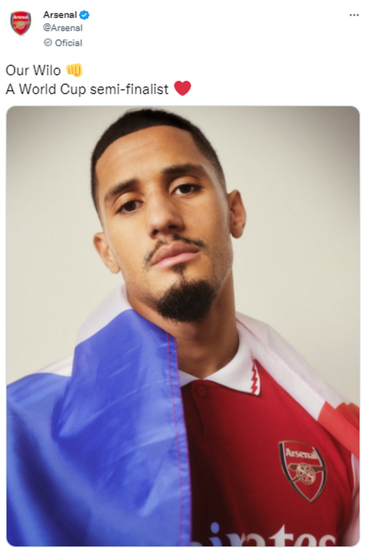 Arsenal exalta Saliba na semifinal da Copa com a França e irrita ...