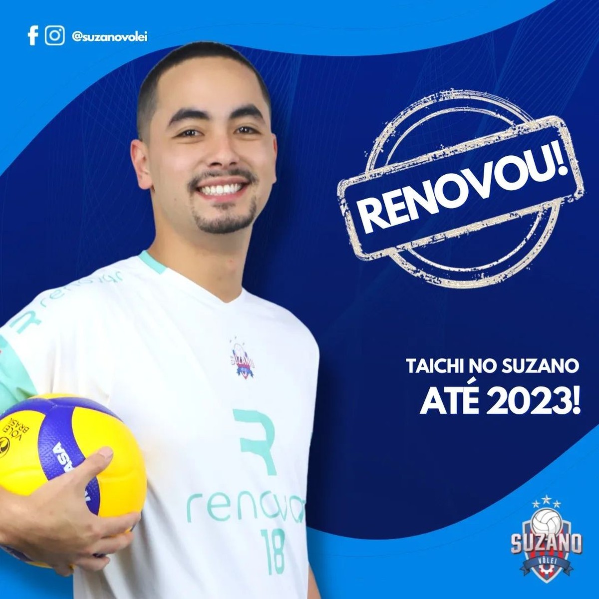 Suzano renova com líbero e chega a 12 jogadores confirmados para a temporada 2022/23 | vôlei | ge