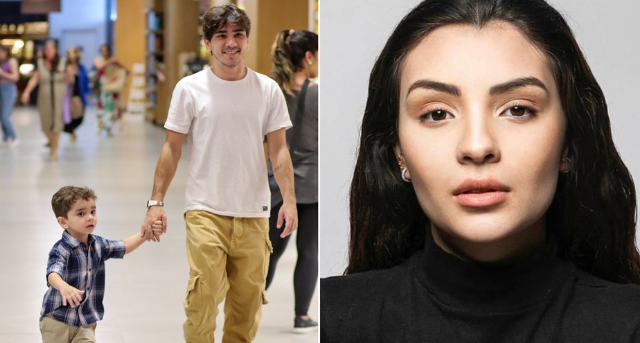 João Fernandes passeia com Nicolas, seu filho com Mabel Calzolari, que ...