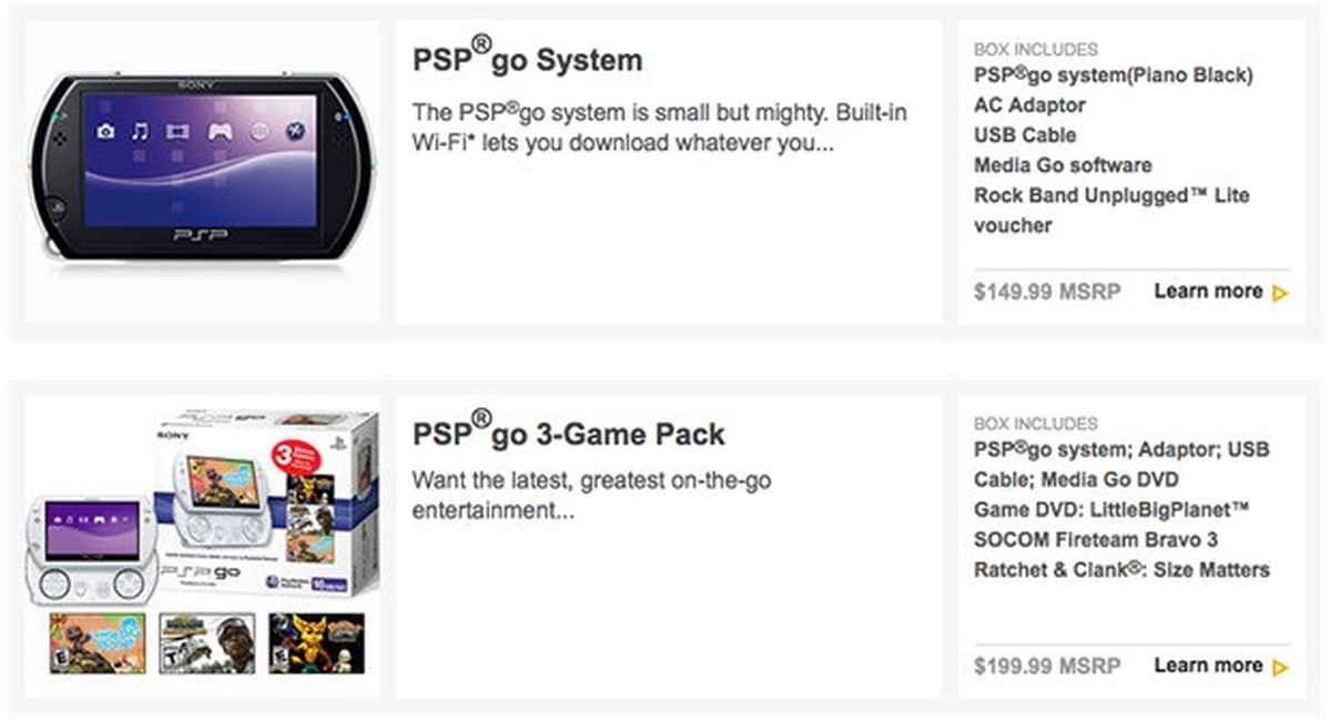 PSP Go também recebe corte de preço | Notícias | TechTudo
