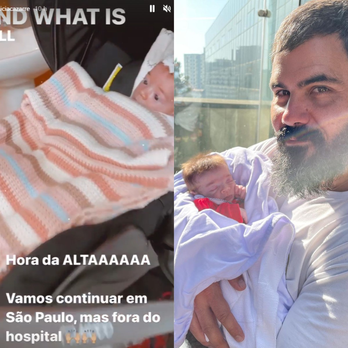 Filha De Juliano Cazarré Recebe Alta E Deixa Hospital Depois De Passar