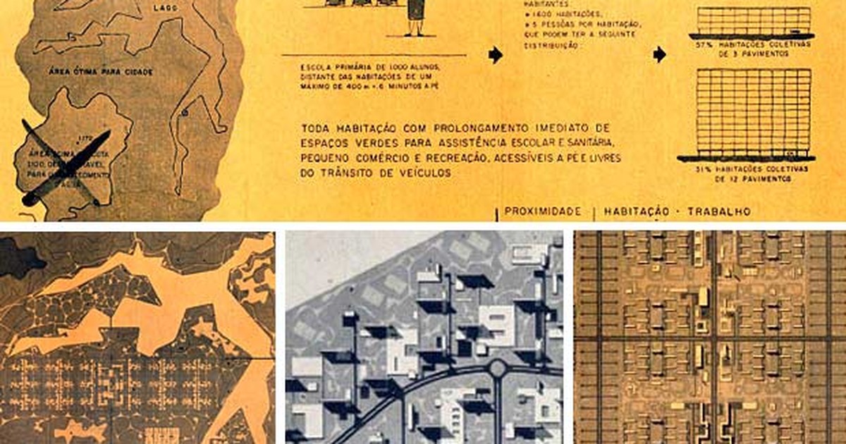 G1 - Projetos de Brasília previam prédios de 50 andares e bairros ...