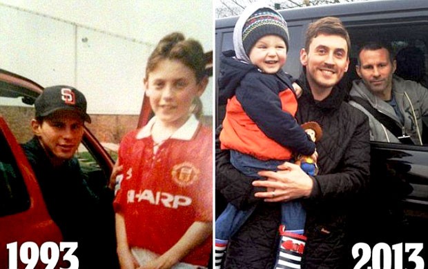 Vinte anos depois, fã do Manchester United repete foto com Ryan Giggs ...