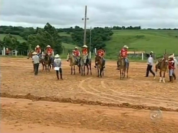 G1 - Prova de marcha de muares reúne cavaleiros em Sarapuí, SP ...