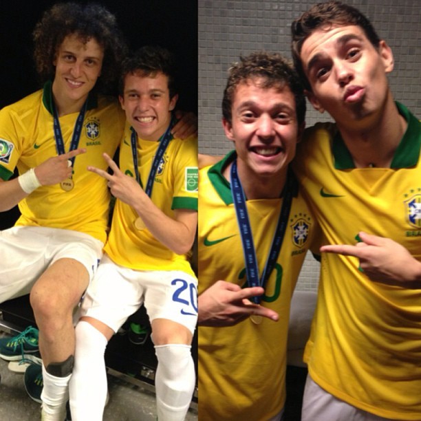 Bernard agradece aos amigos de Seleção pela vitória na Copa das ...