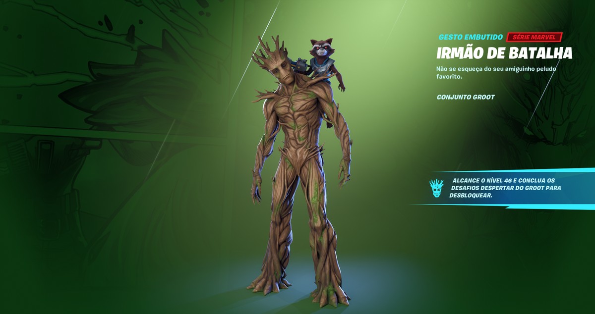 Fortnite: Despertar da skin do Groot; como completar os desafios ...