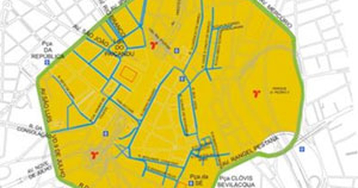 G1 - Velocidade máxima cai para 40 km/h no Centro velho de SP nesta ...