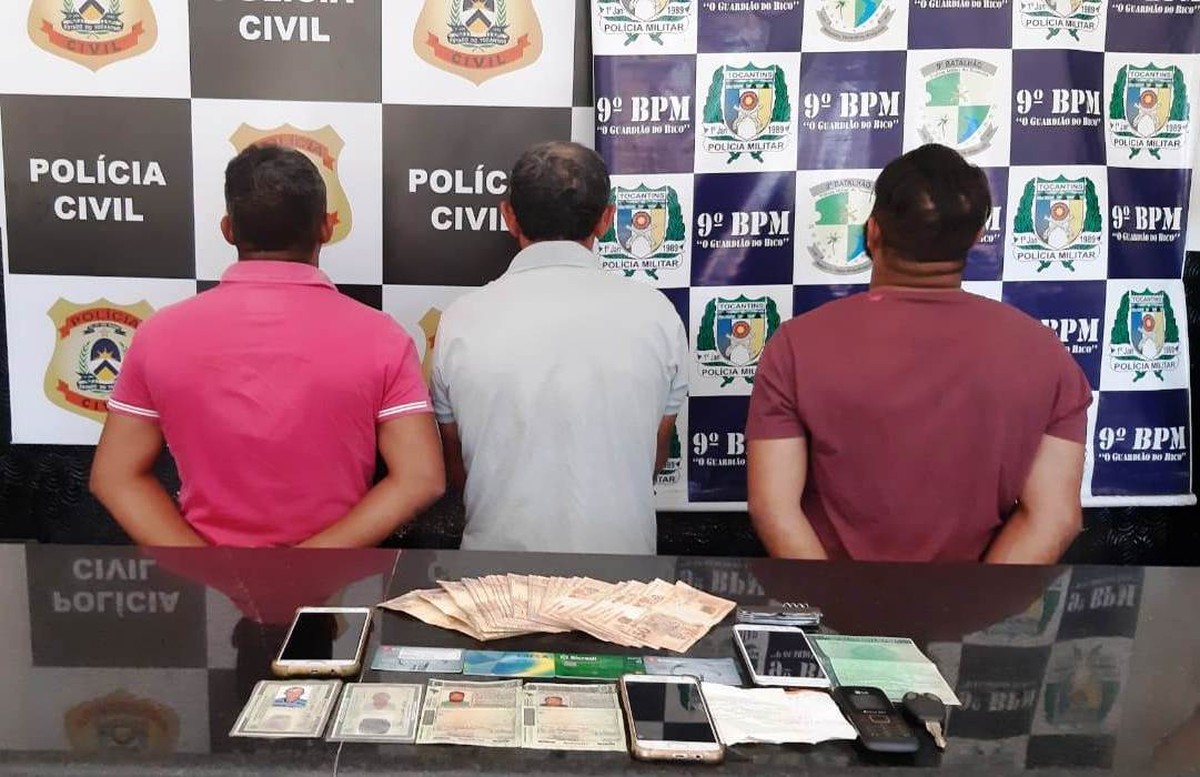 Três homens são presos após golpe quase dar prejuízo de R$ 18 mil em ...