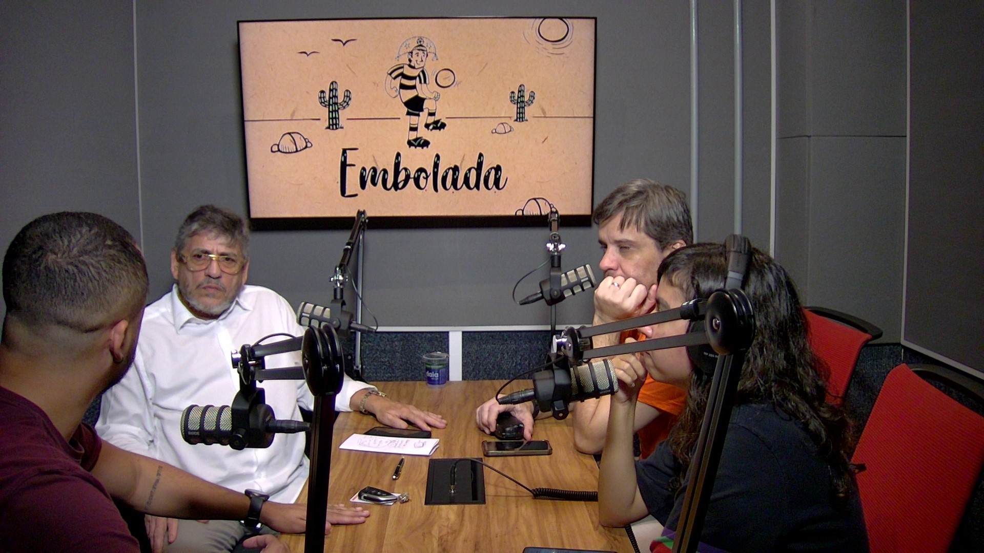 Assista aos episódios do podcast Embolada, agora também em vídeo | pe | ge