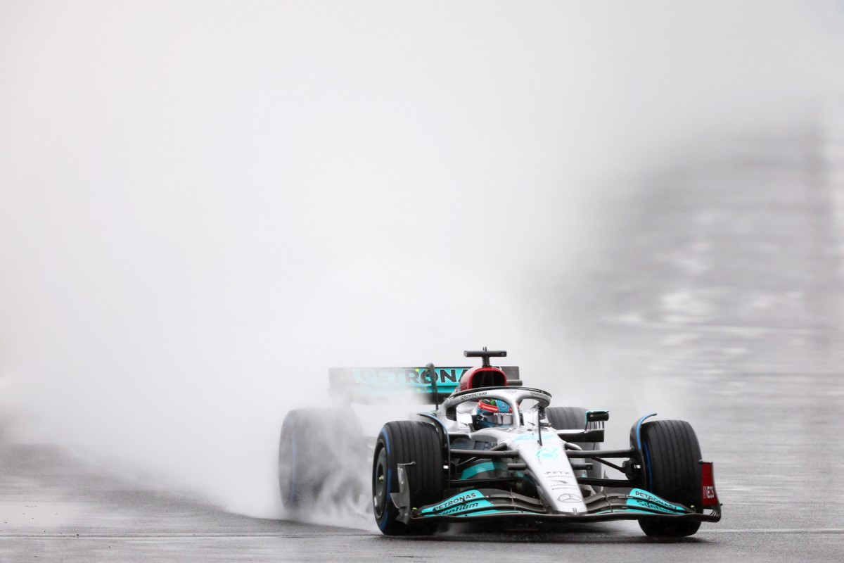 F1: Russell comanda dobradinha da Mercedes em TL2 no Japão | fórmula 1 | ge