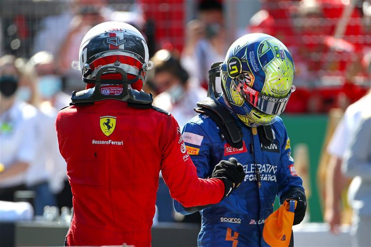 Leclerc e Russell lembram 1ª vitória perdida na F1 e apoiam Norris ...