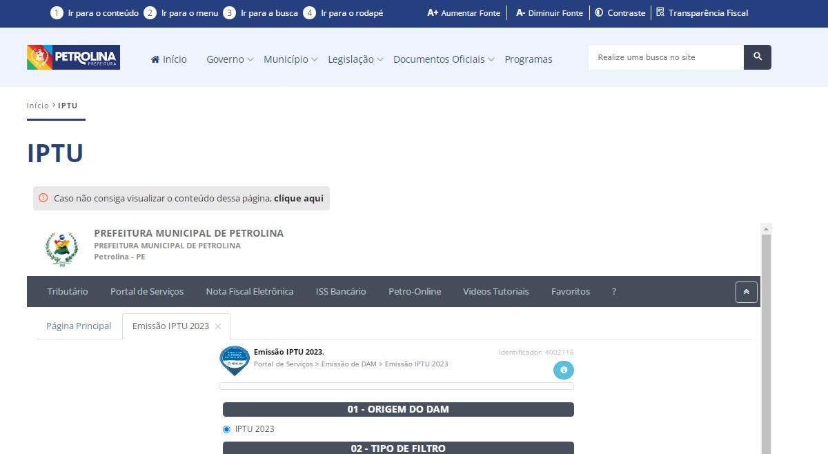 Contribuintes de Petrolina podem fazer o pagamento do IPTU 2023 e ...