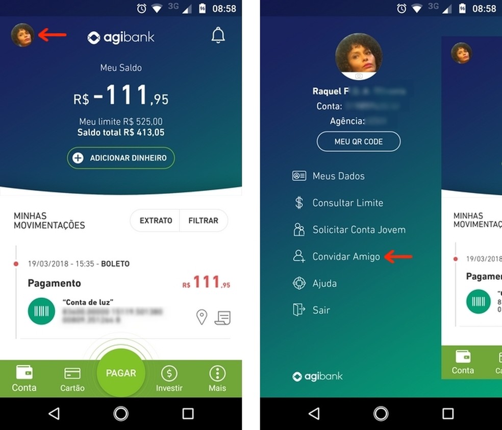 Como convidar amigos para o Agibank | Bancos digitais | TechTudo