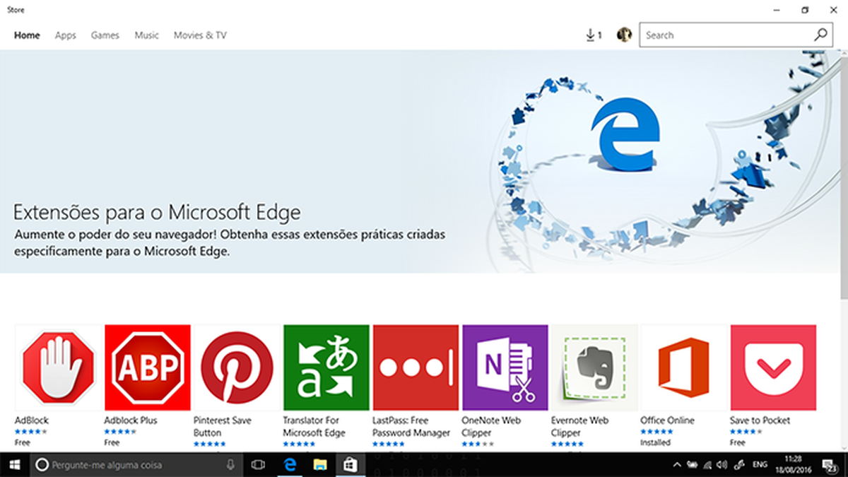 Microsoft Edge: 12 plugins que já chegaram ao navegador do Windows 10 ...