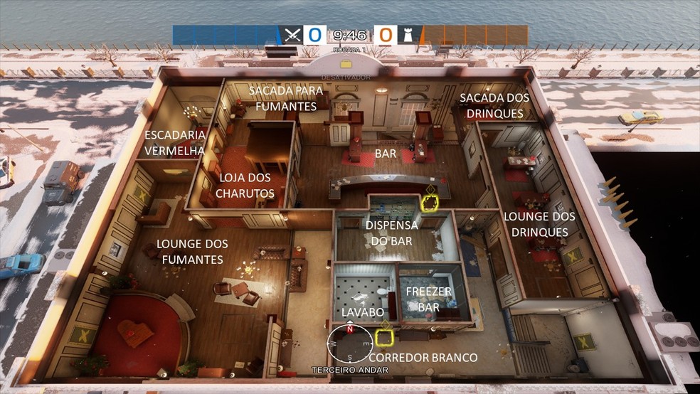 Café Dostoiévski no Rainbow Six Siege: veja lugares e pontos de ...