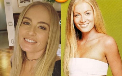Angélica aparece em montagem com foto de 20 anos atrás: "Continua a ...