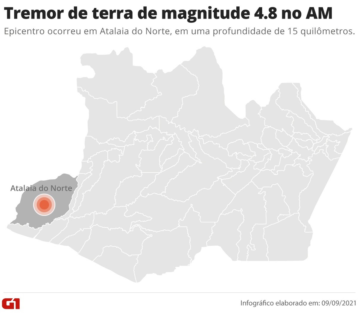 Tremor de terra de magnitude 4.8 é registrado no interior do Amazonas ...