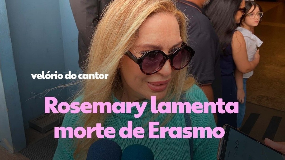 Rosemary vai ao velório de Erasmo Carlos: 'Levei um susto! Não sabia ...