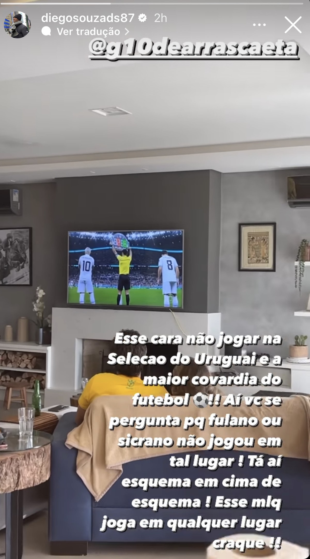 Diego Souza critica Arrascaeta no banco do Uruguai: "Covardia. Joga em qualquer lugar" | copa do ...