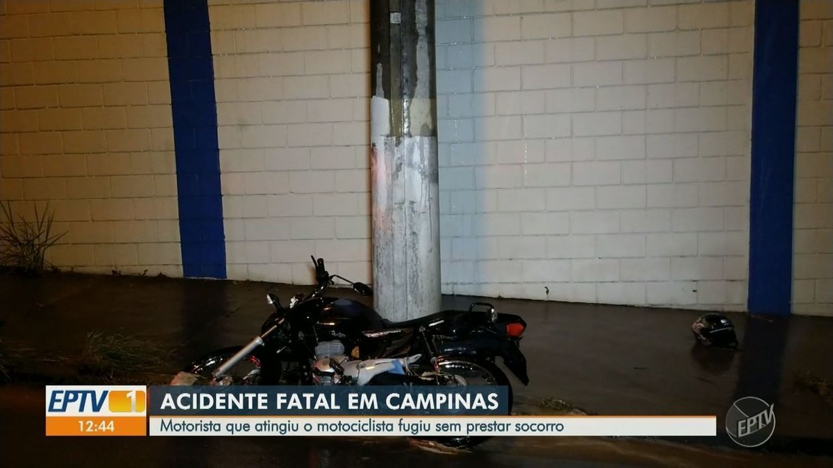 Dois homens morrem em acidente com carro e moto em Campinas; motorista foge sem prestar socorro ...