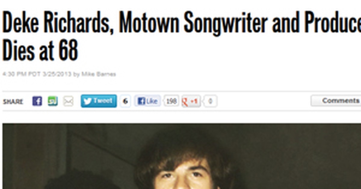 G1 - Morre Deke Richards, compositor e produtor da Motown - notícias em ...