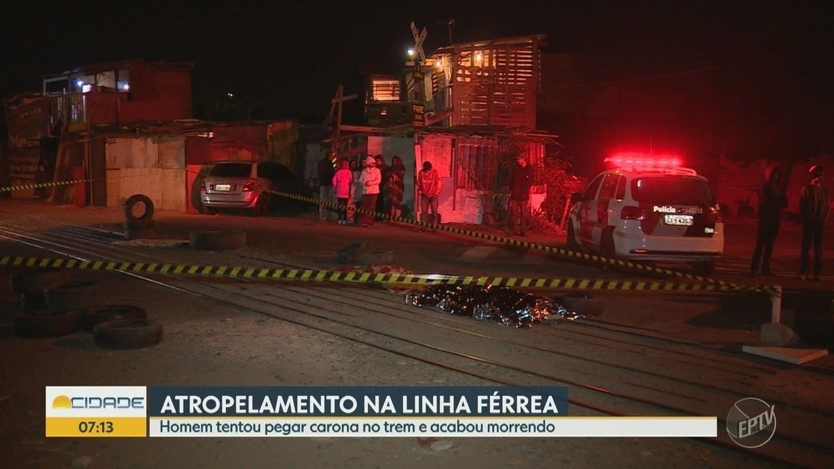 Polícia Investiga Morte De Homem Atropelado Por Trem Em Sumaré