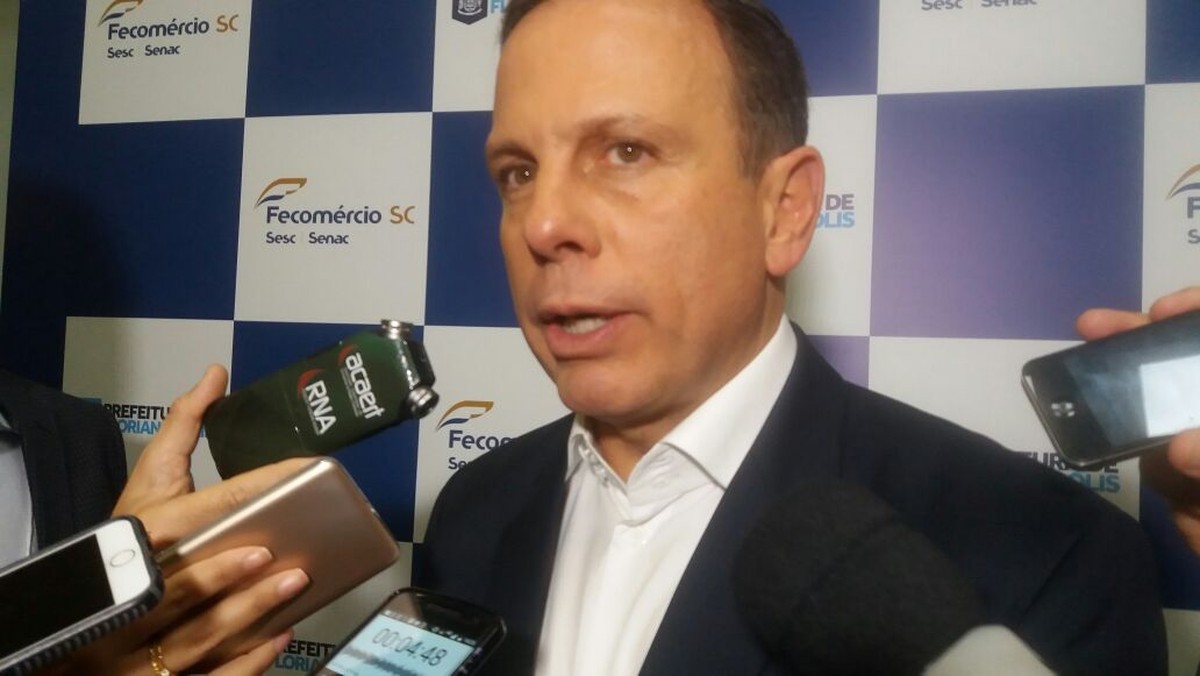Em Florianópolis, Doria diz que momento 'não é de discutir sucessão ...