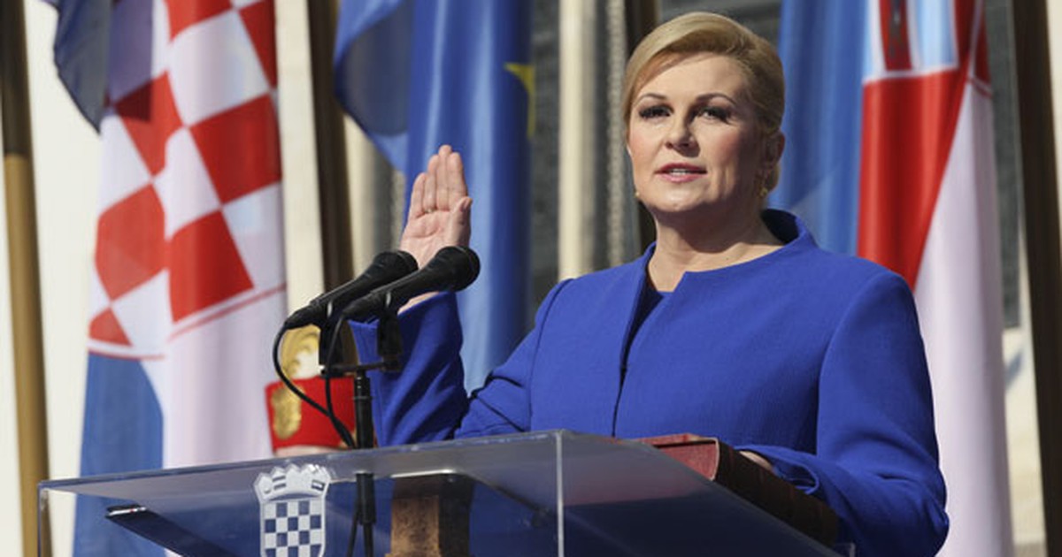 G1 - Primeira mulher presidente da Croácia toma posse - notícias em Mundo