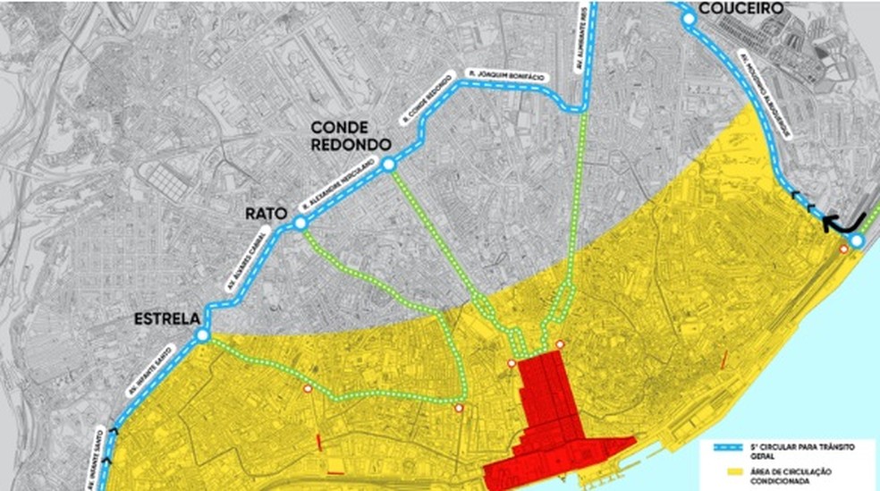 Lisboa restringe a partir de hoje o trânsito de carros pelo centro da ...