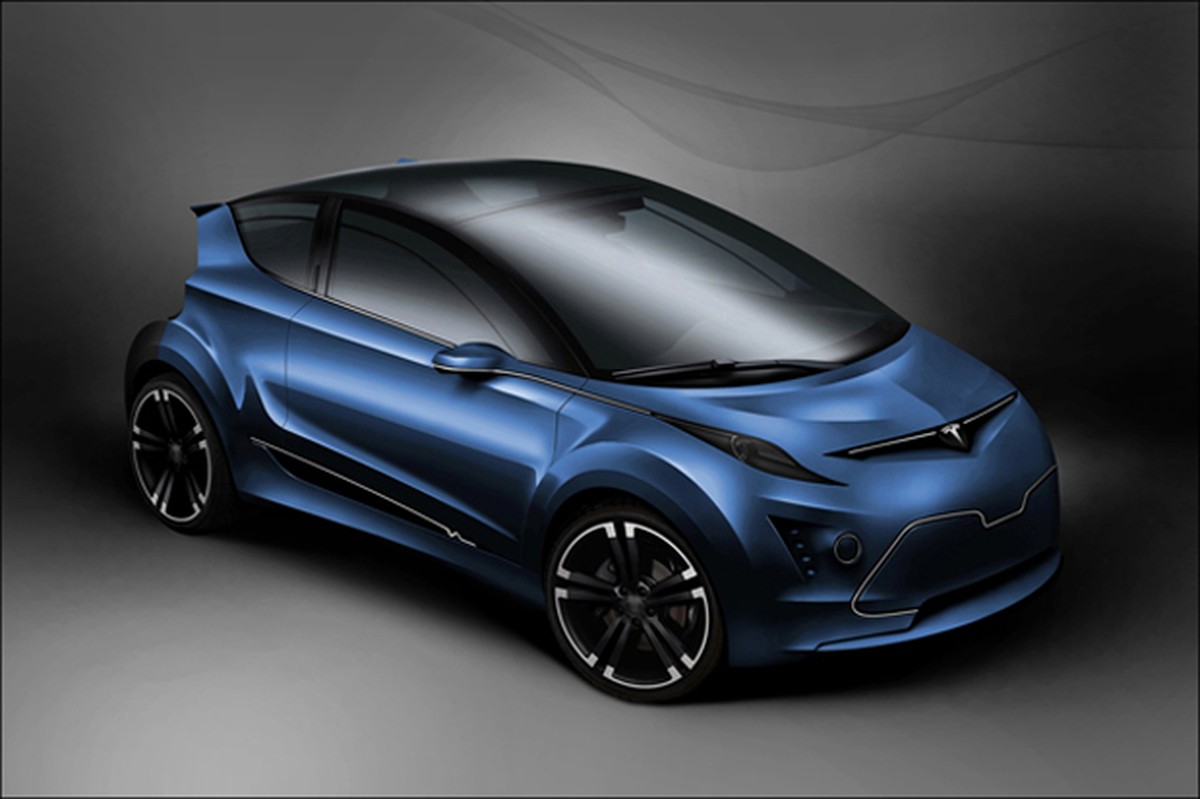 Tesla C, hatch conceitual da fabricante de elétricos, foca no lado ...