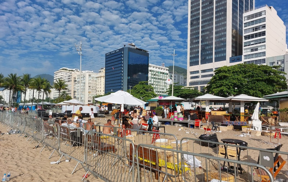 Réveillon de Copacabana tem ‘cercadinhos’ em barracas no meio da areia ...