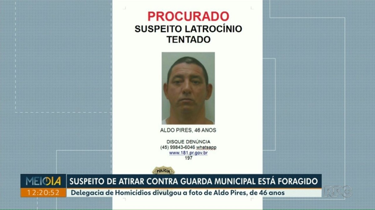 Polícia Civil Procura Suspeito De Atirar Contra Guarda Municipal Em