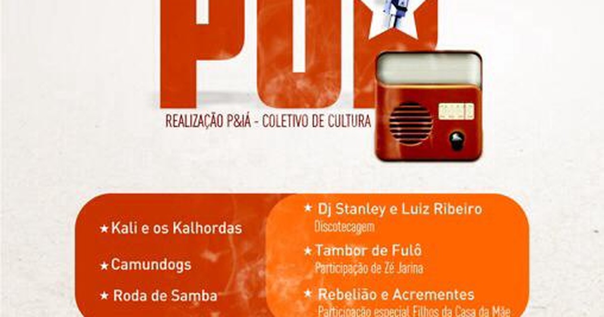 G1 - Festival de música Chico Pop realiza 6ª edição no Teatro Plácido ...