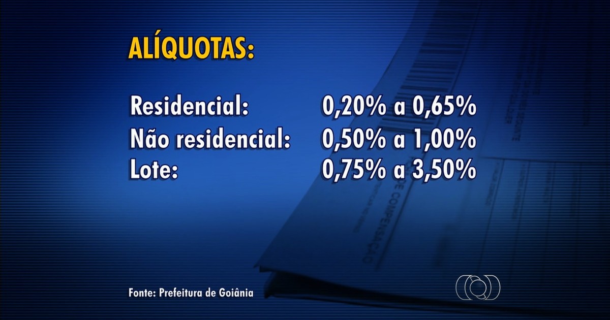 G1 - Prefeitura de Goiânia propõe cálculo do IPTU com base no valor do ...