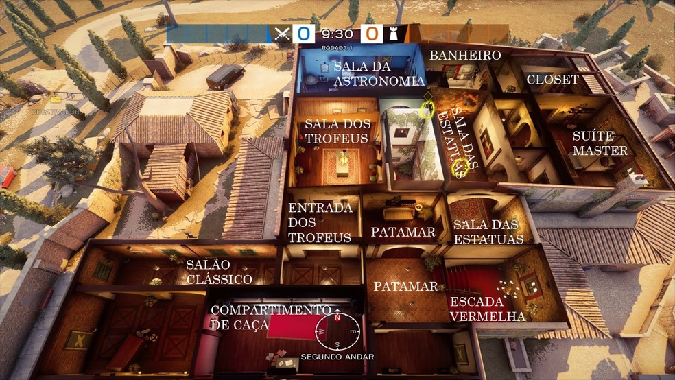 Mansão no Rainbow Six Siege: veja lugares e pontos de referencia do ...