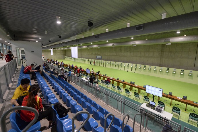 Inacabado, Centro de Tiro é aprovado com ressalvas por atletas e dirigentes