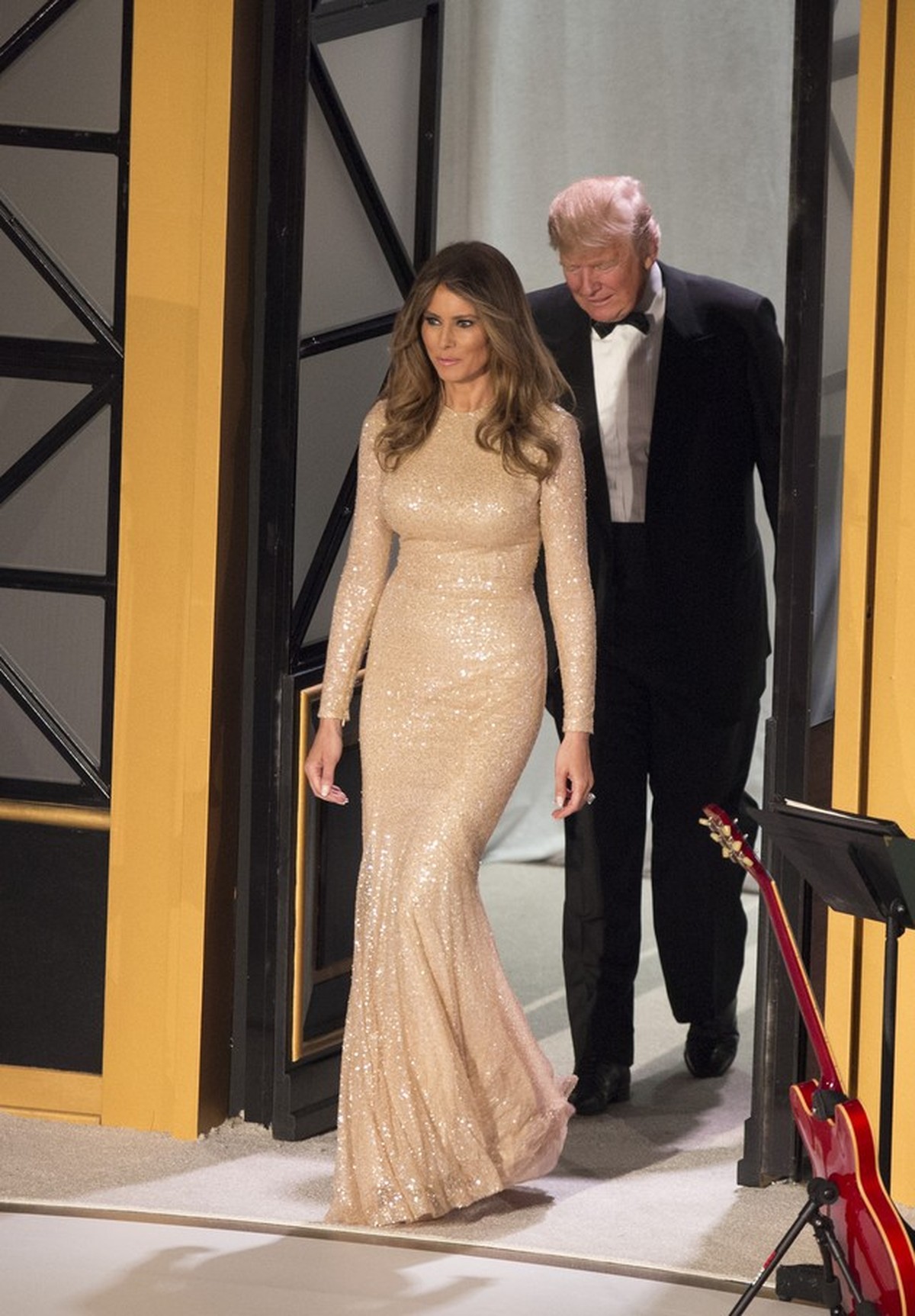 Melania Trump usa look Reem Acra em primeiro jantar da posse de Donald ...