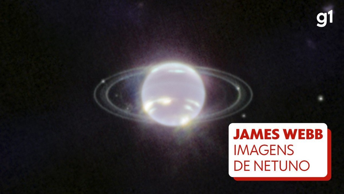 James Webb: nova imagem do supertelescópio captura a visão mais nítida dos anéis de Netuno em ...